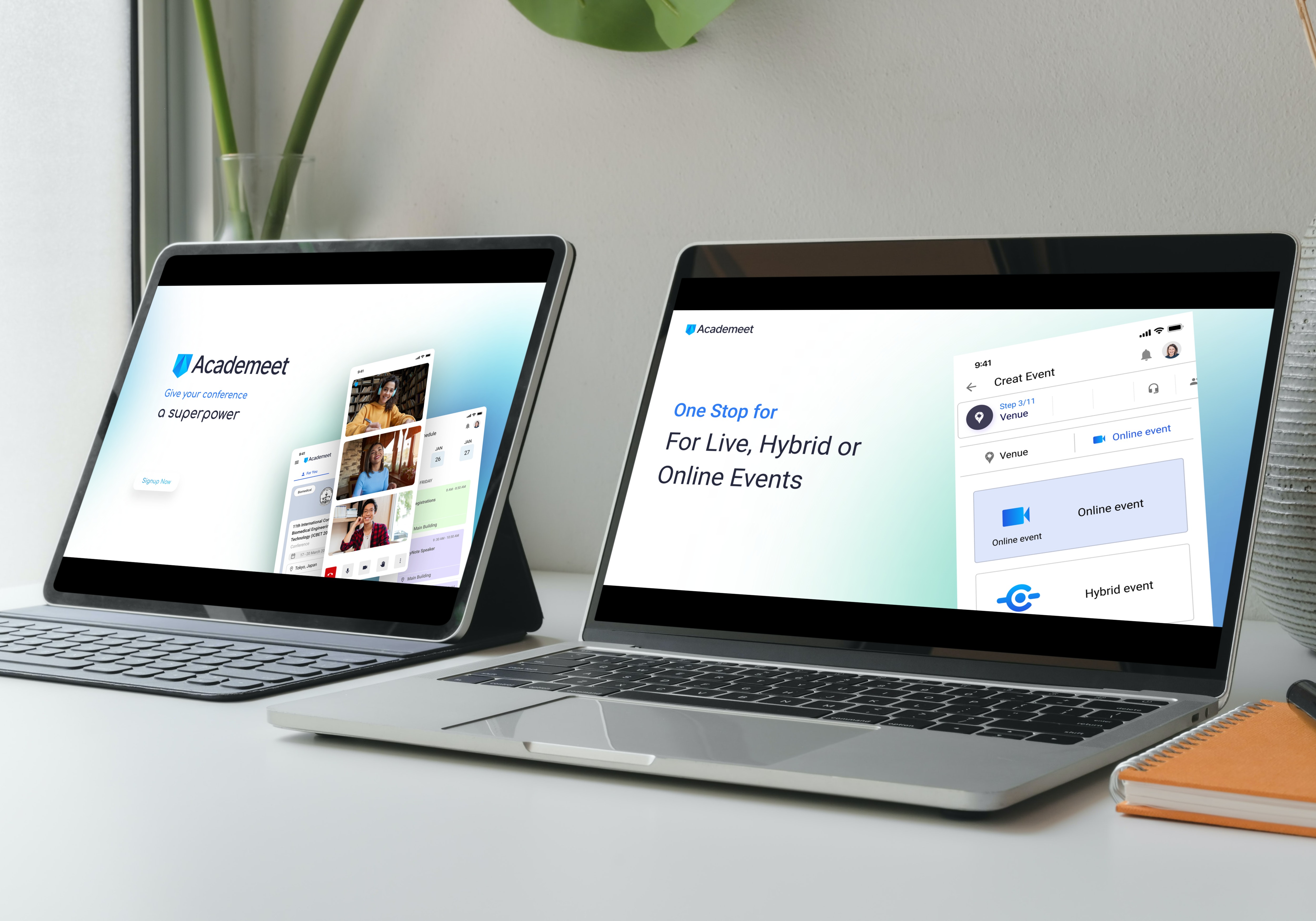 What is the difference between a conference and a symposium?